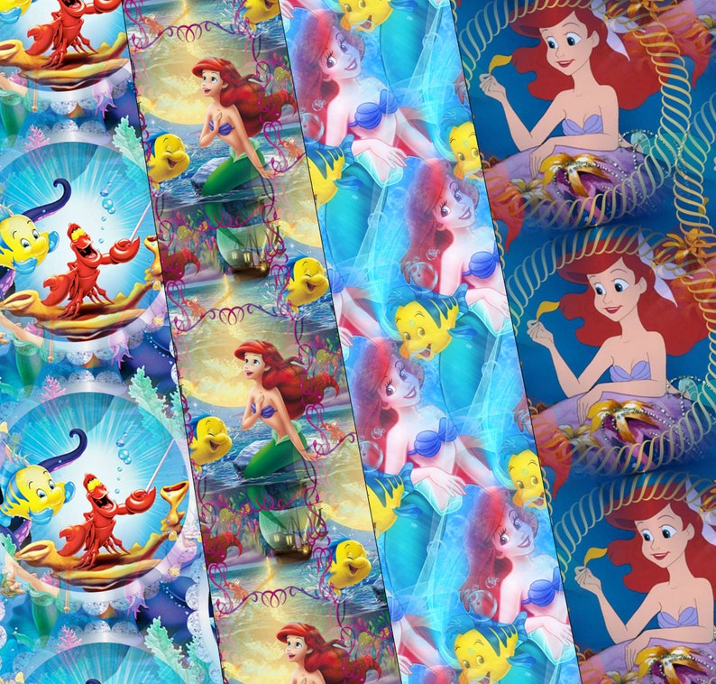 Little Mermaid Digital Paperlittle Mermaidlittle Mermaid - Etsy