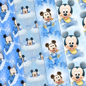 Baby Mickey Digital Paper and Clipart,baby Mickey Digital,baby Mickey ...