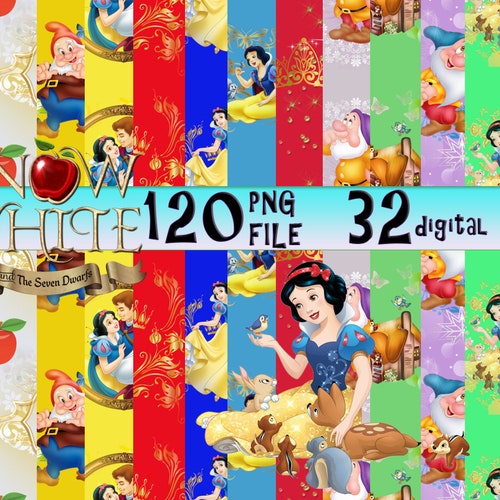 Snow White Digital Paper Kit Digital - Etsy