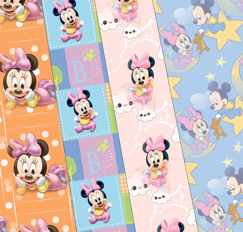 Baby Minnie Digital Paper and Clipartbaby Minnie - Etsy