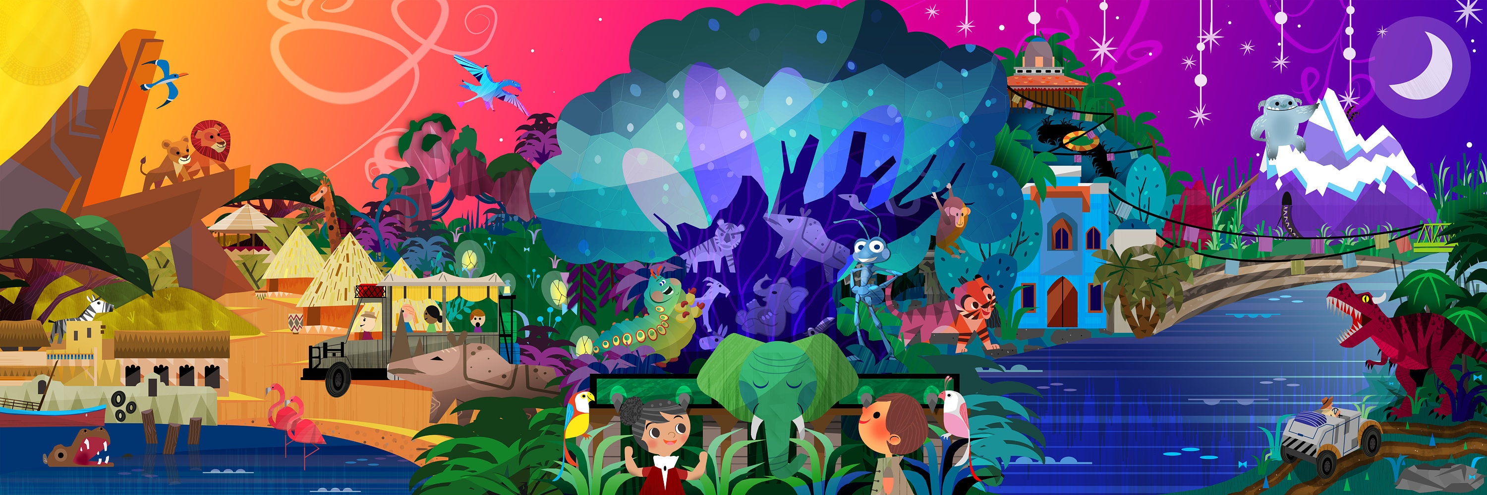 Disney Gift | Disney's Animal Kingdom Canvas Print - Etsy