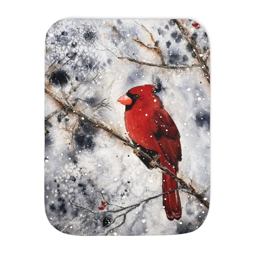Cardinal Throw Blanket for Couch Winter Throw Blanket Loss - Etsy