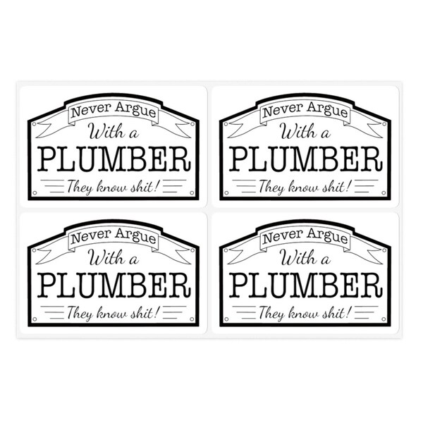 Plumbers Hard Hat Stickers - Etsy