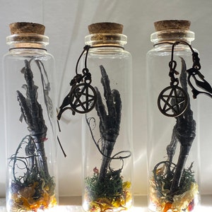 Dried Crow Feet in Large Glass Vials Curiosities Witchcraft - Etsy UK
