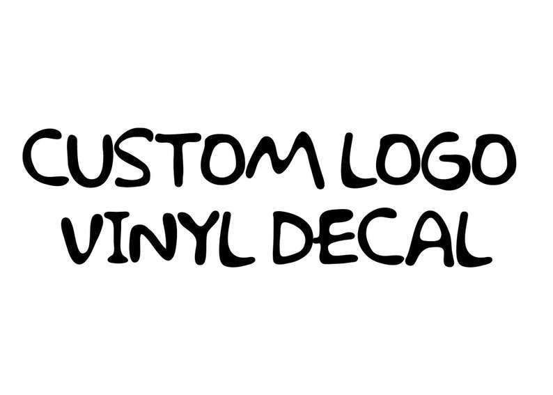 Custom Logo Vinyl Decal Sticker - Etsy
