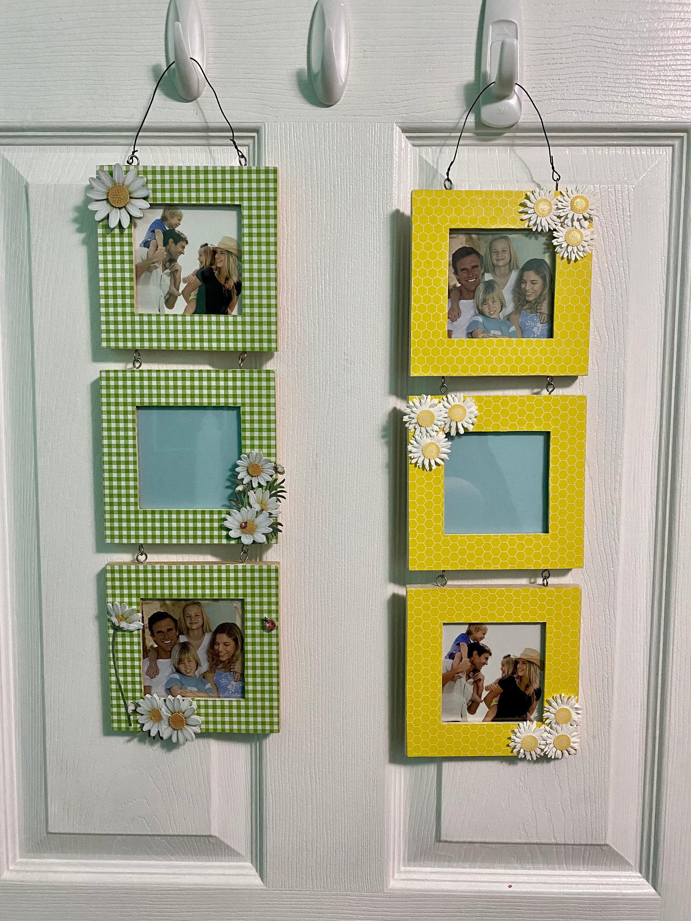 Hanging picture frames , springtime decoupage - Etsy.de