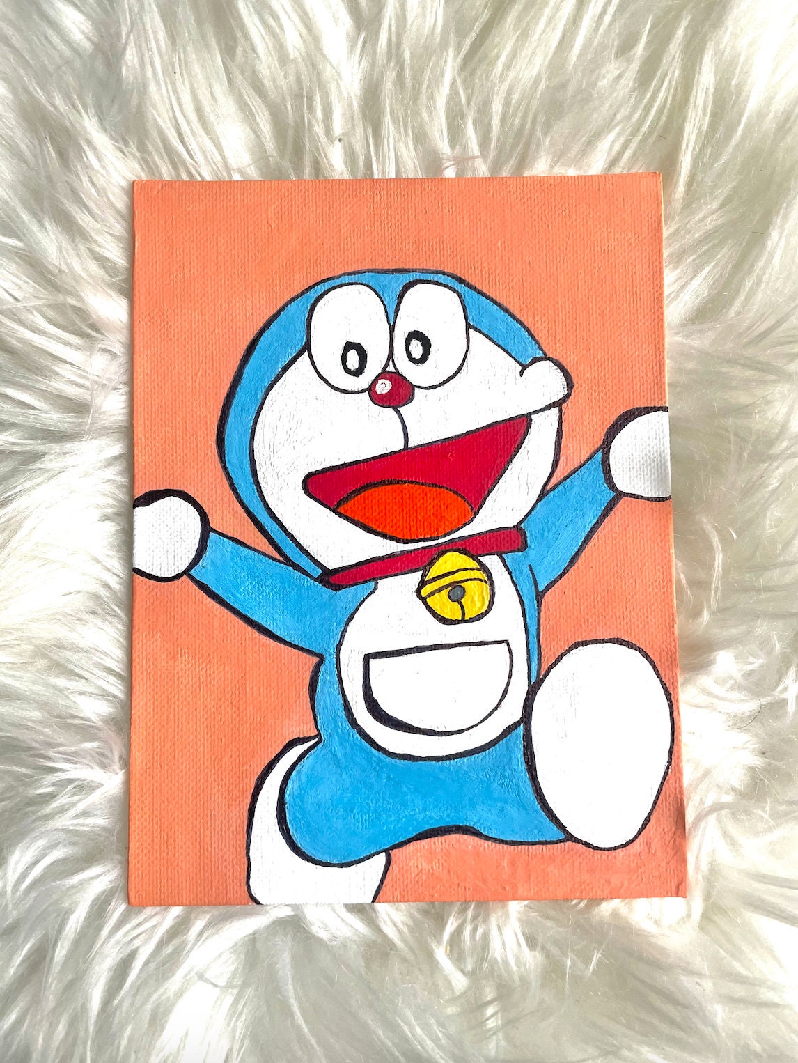 Doraemon Canvas Painting - Etsy