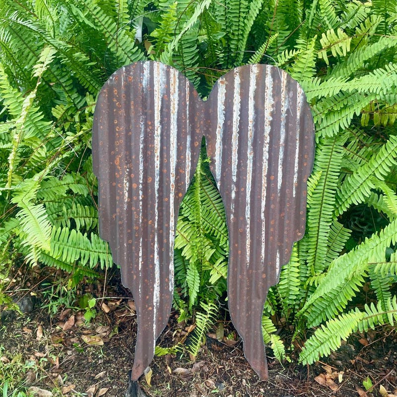 Tin Angel Wings - Etsy