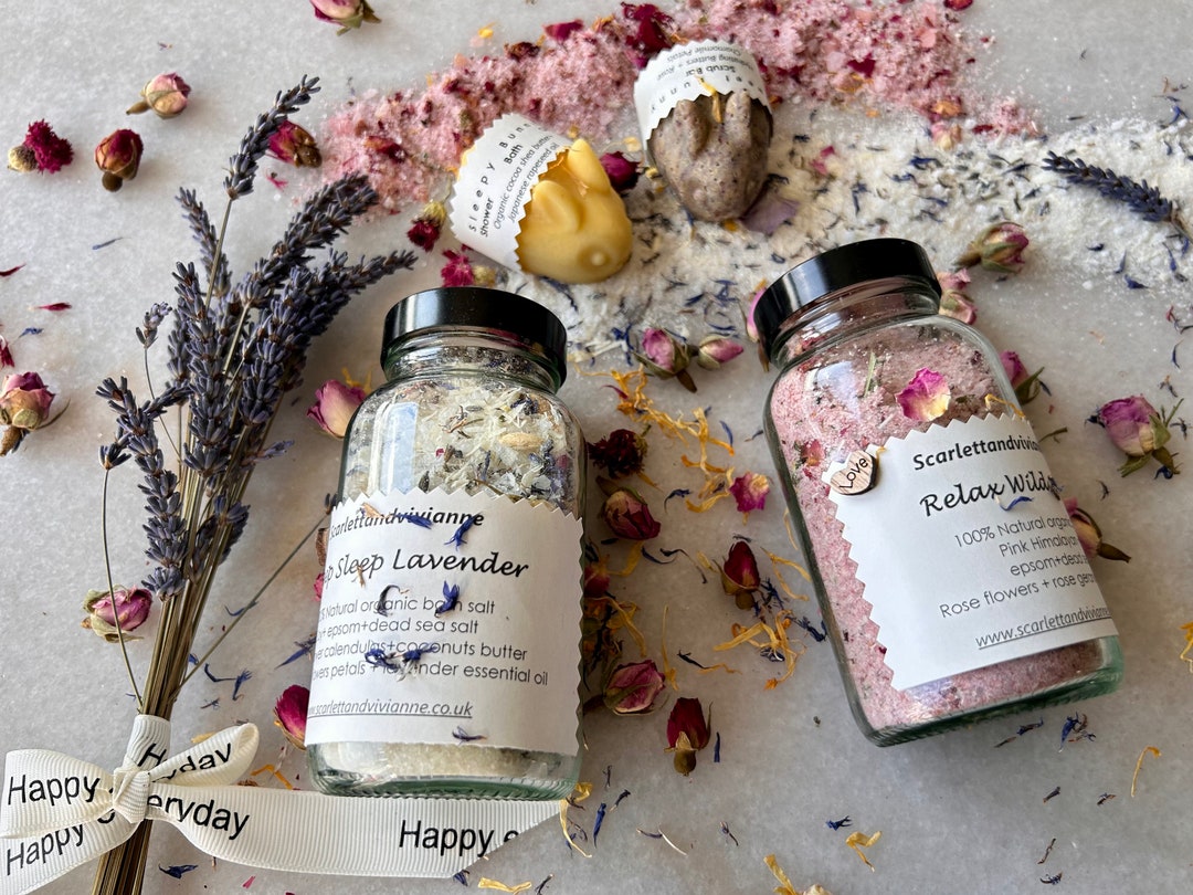 Bath Salts Gift Luxury Handmade Birthday Gift for Her, Thank You Gift ...