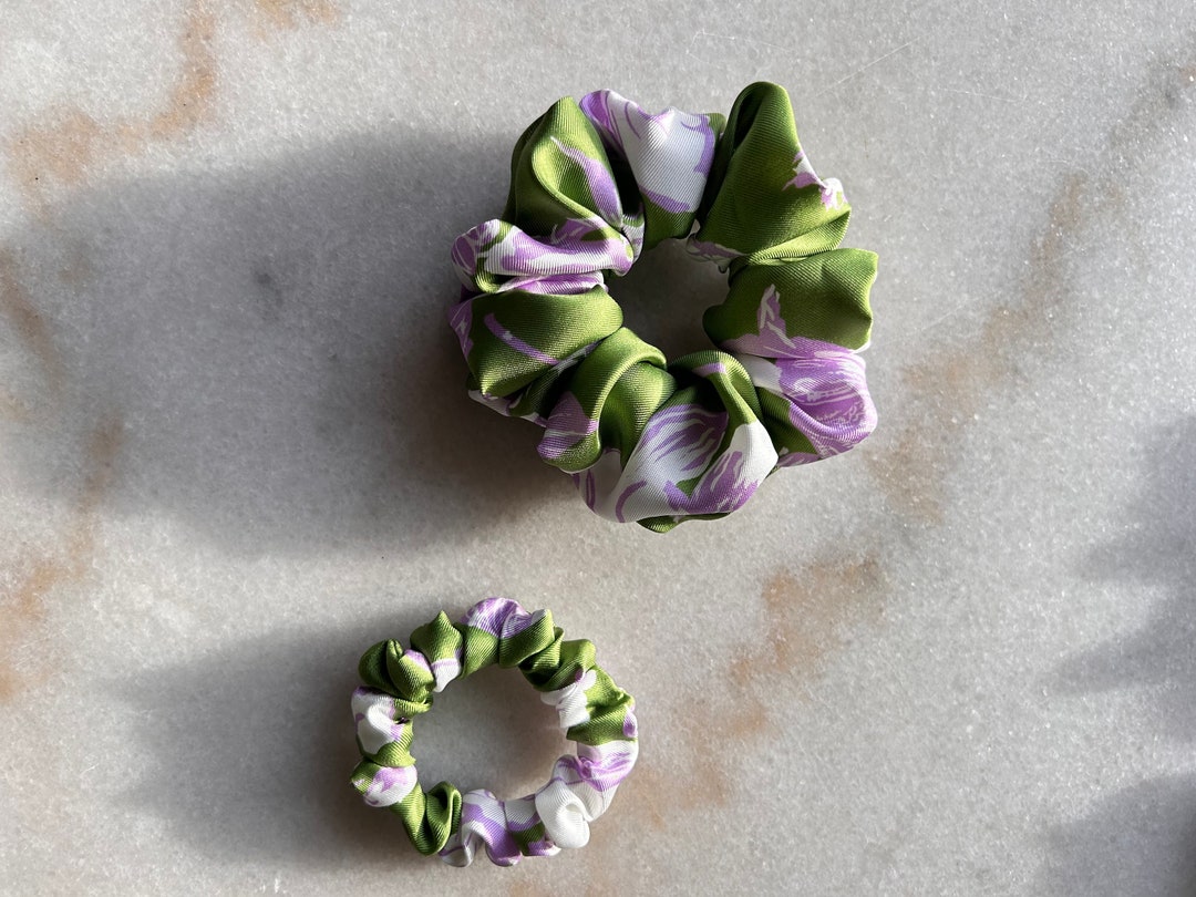 Liberty Silk Twill Carline Bloom Scrunchie Set New Collection - Etsy