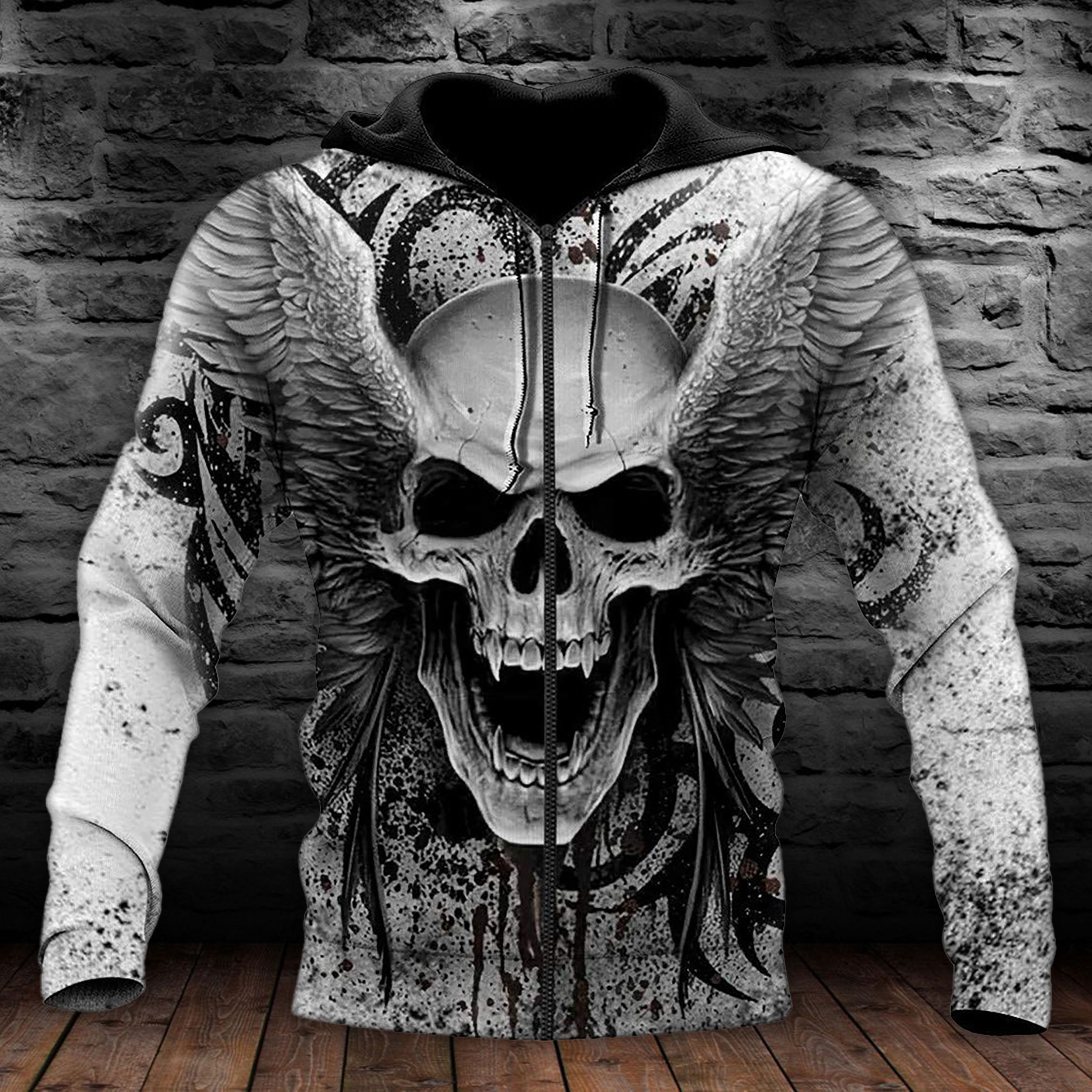 Skeleton With Angel Wings