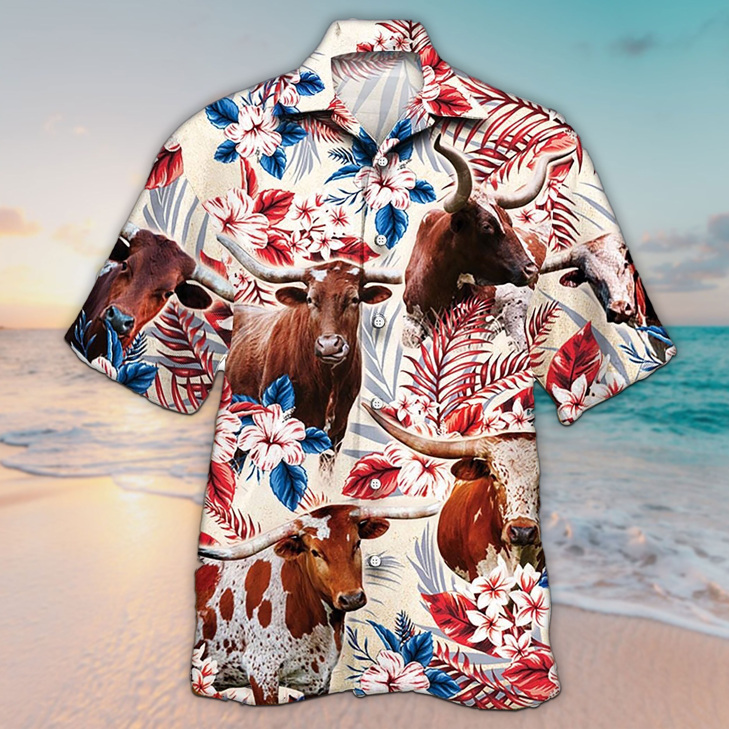 Unisex Longhorn In American Flag Patterns H sold by Cricket Palpatine ...