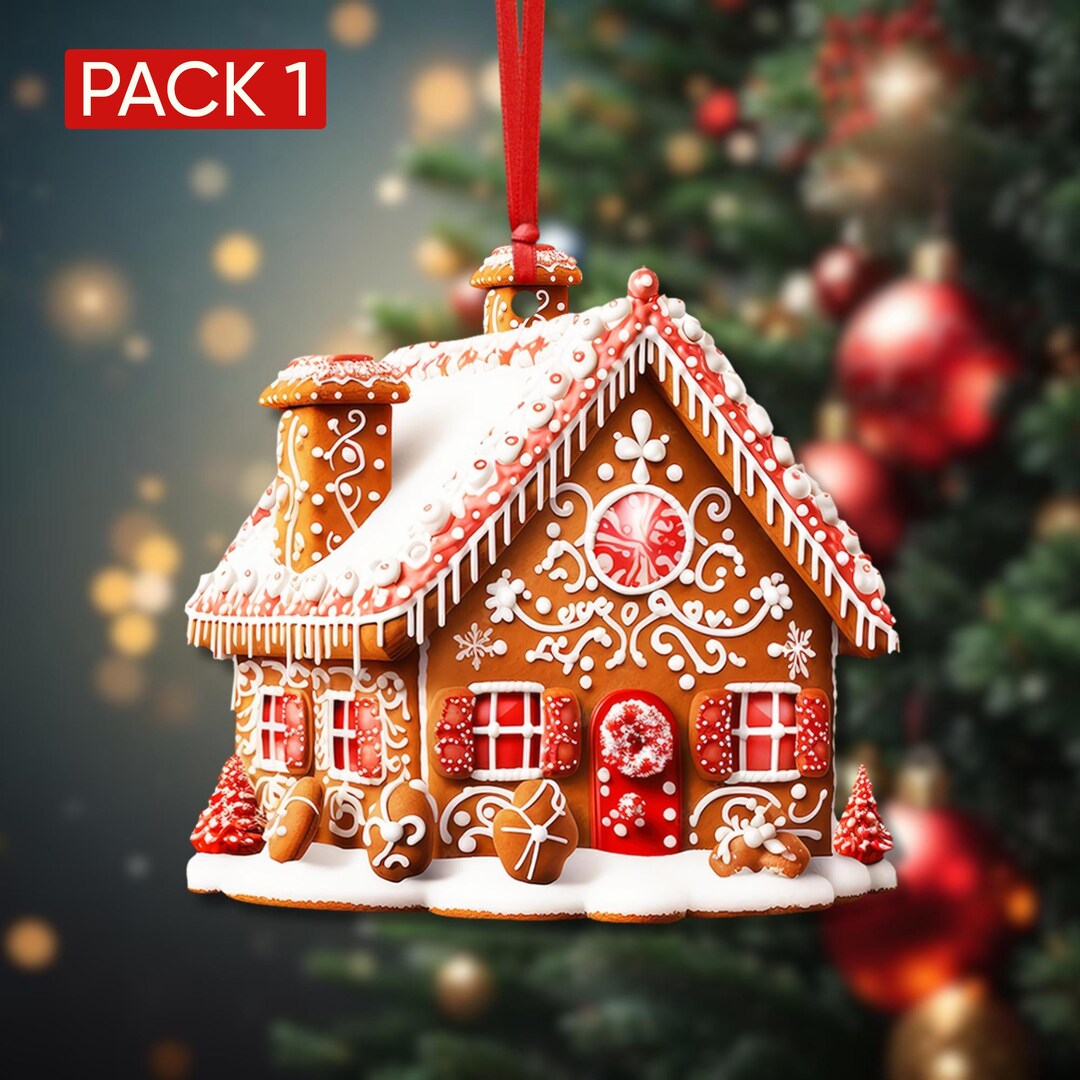 Christmas Ornament Gingerbread House Ornaments Christmas Tree - Etsy