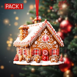 Christmas Ornament Gingerbread House Ornaments Christmas Tree - Etsy