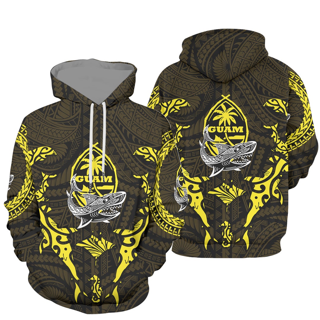 Custom Personalized Shark Guam Pattern 3D Pullover for Men - Etsy