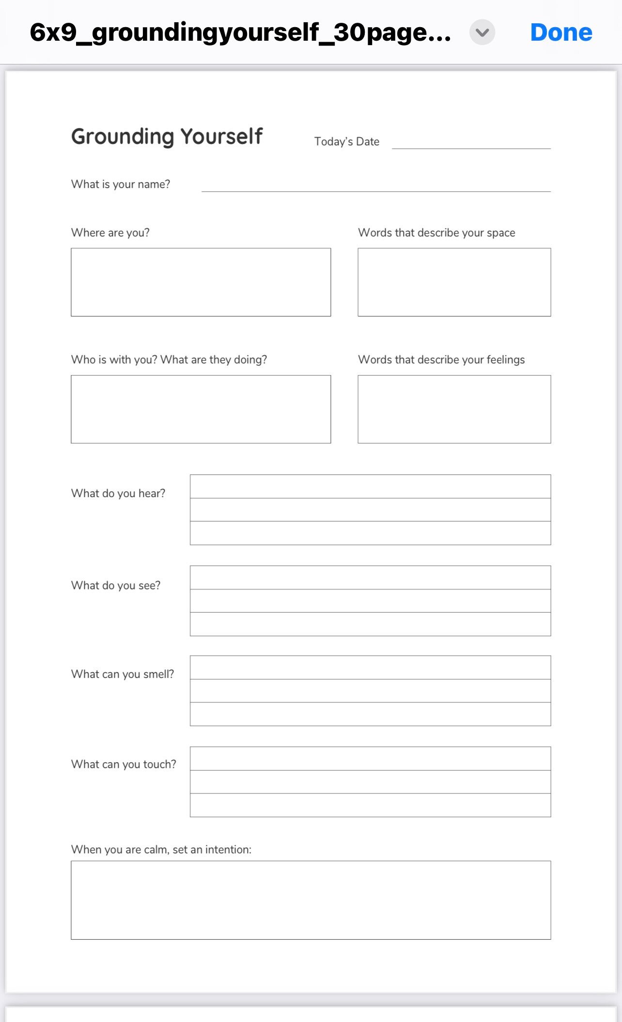 Grounding Yourself Instant Printable Digital Journal -you Will Be ...