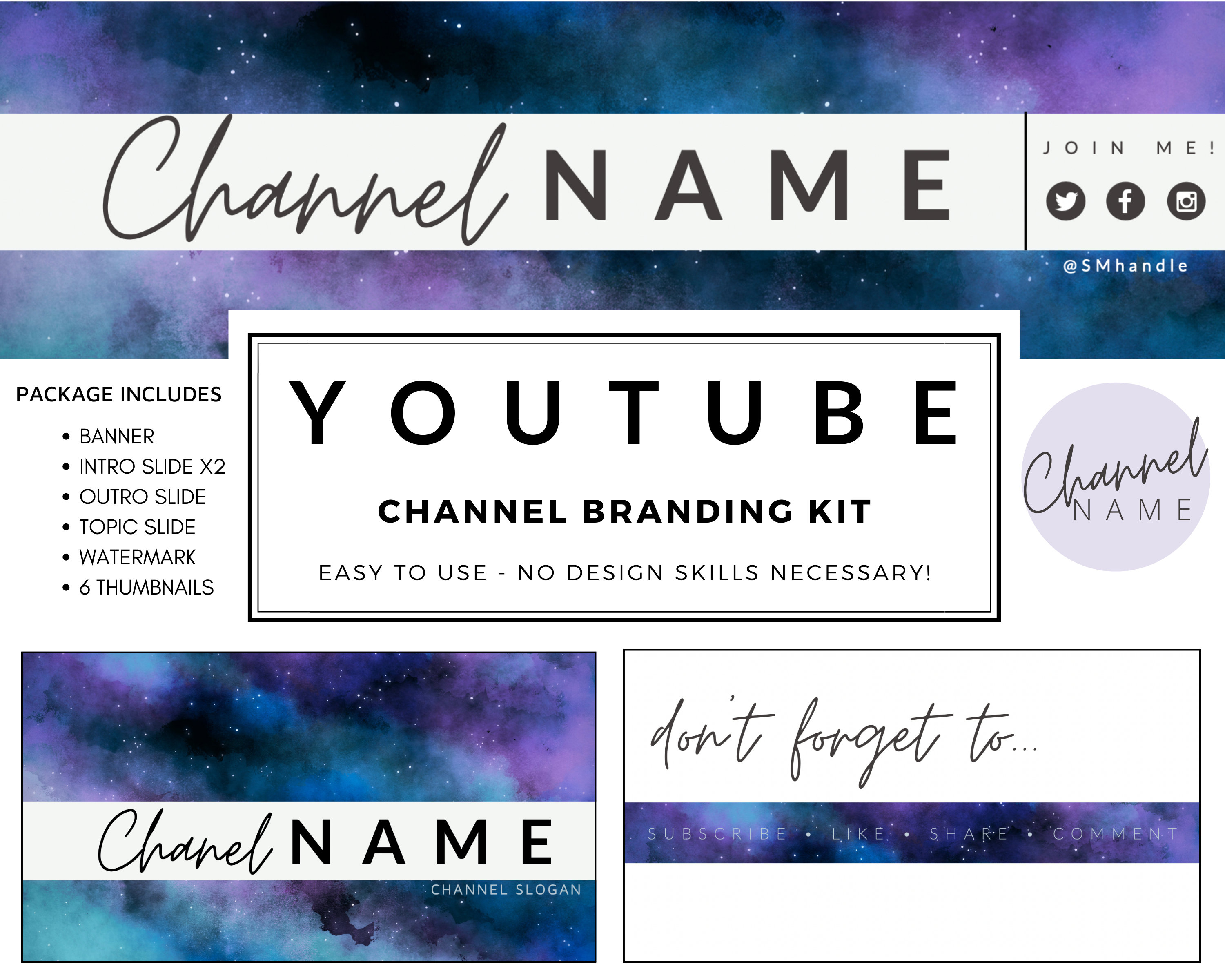 Youtube Channel Art Galaxy