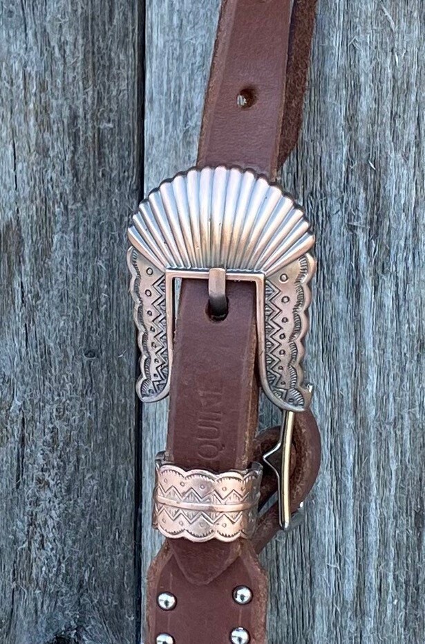 Cactus Headstall W Turquoise Copper and Nickel Hardware - Etsy