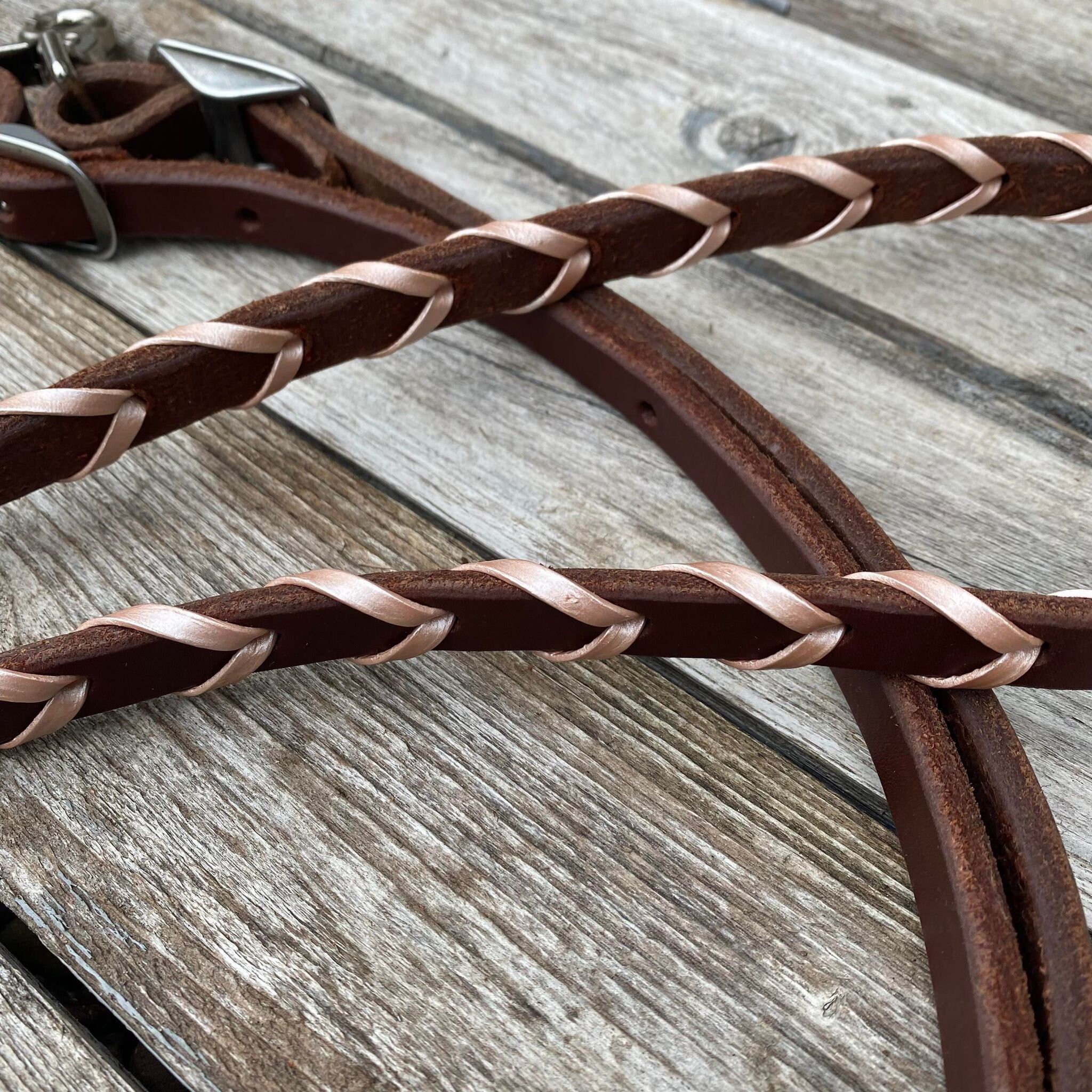 Rose Gold Gaming Barrel Trail Reins - Etsy