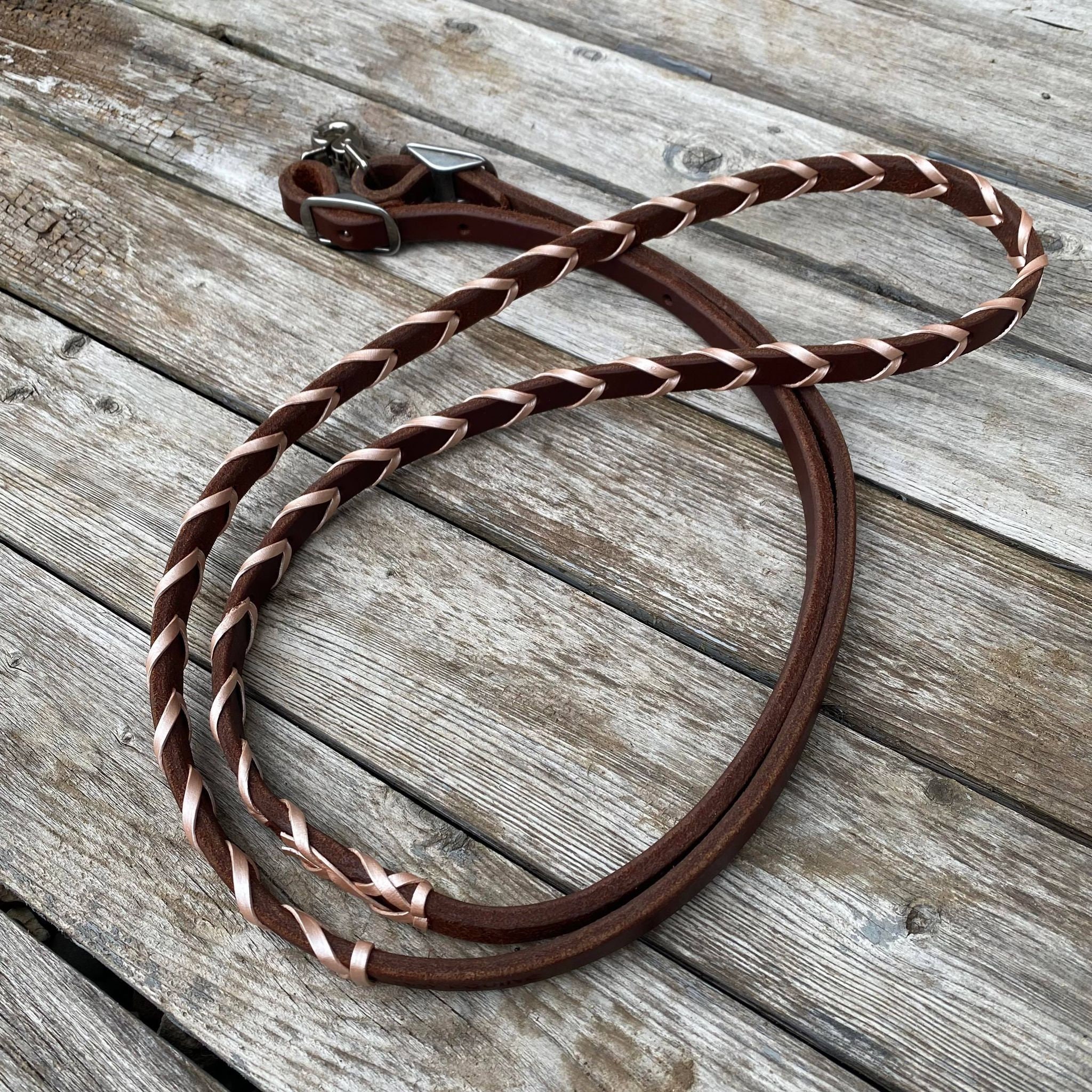 Rose Gold Gaming Barrel Trail Reins - Etsy