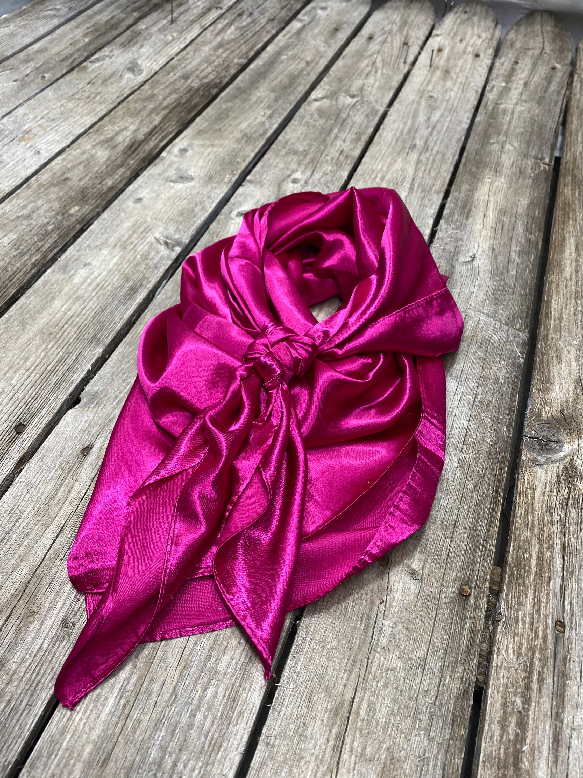 Dark Hot Pink Western Cowgirl Cowboy Wild Rag Punchy - Etsy