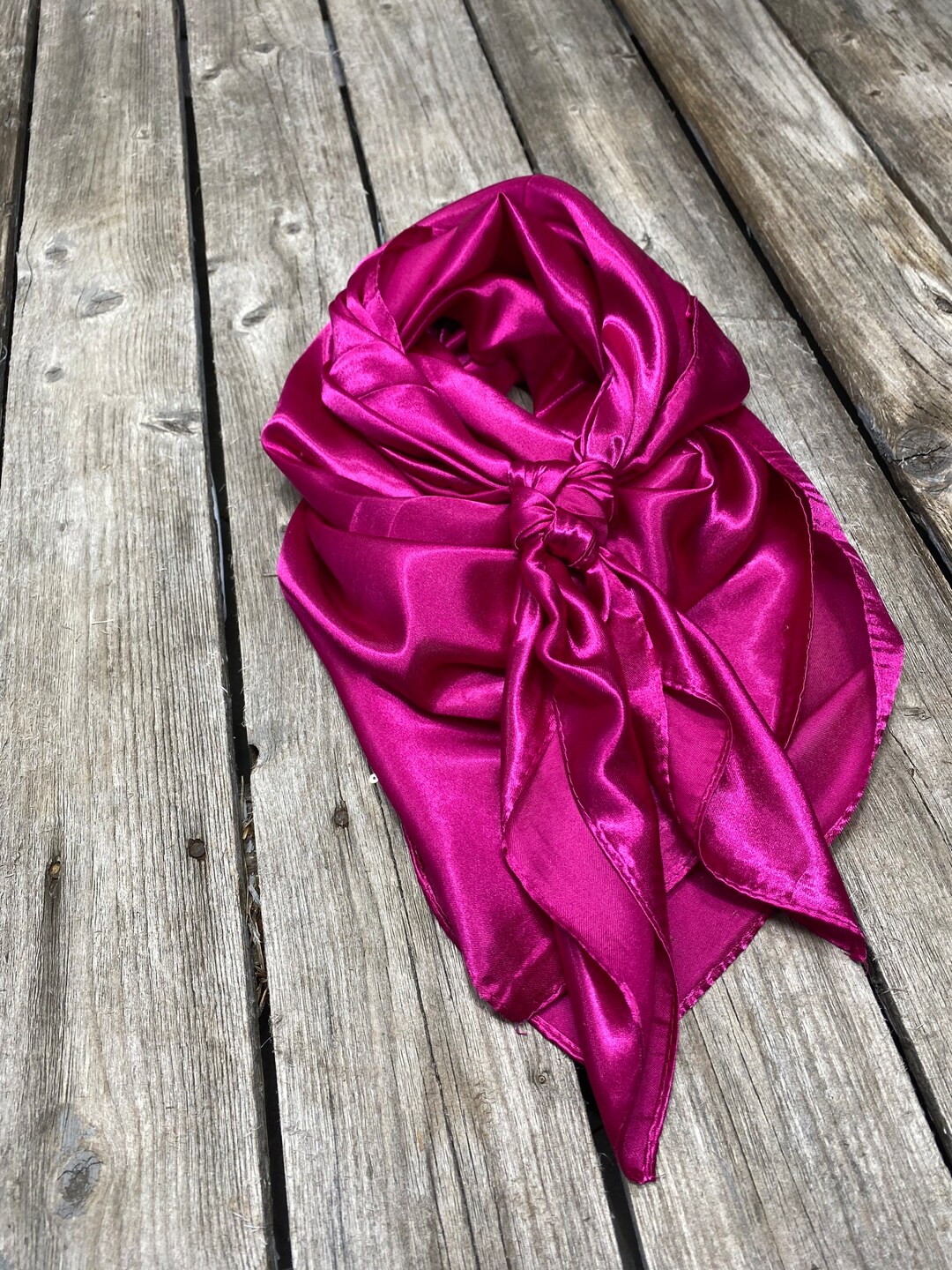 Dark Hot Pink Western Cowgirl Cowboy Wild Rag Punchy - Etsy