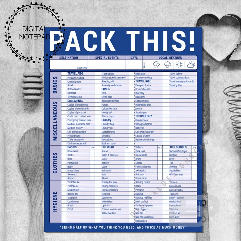 To Do List Pad - Etsy