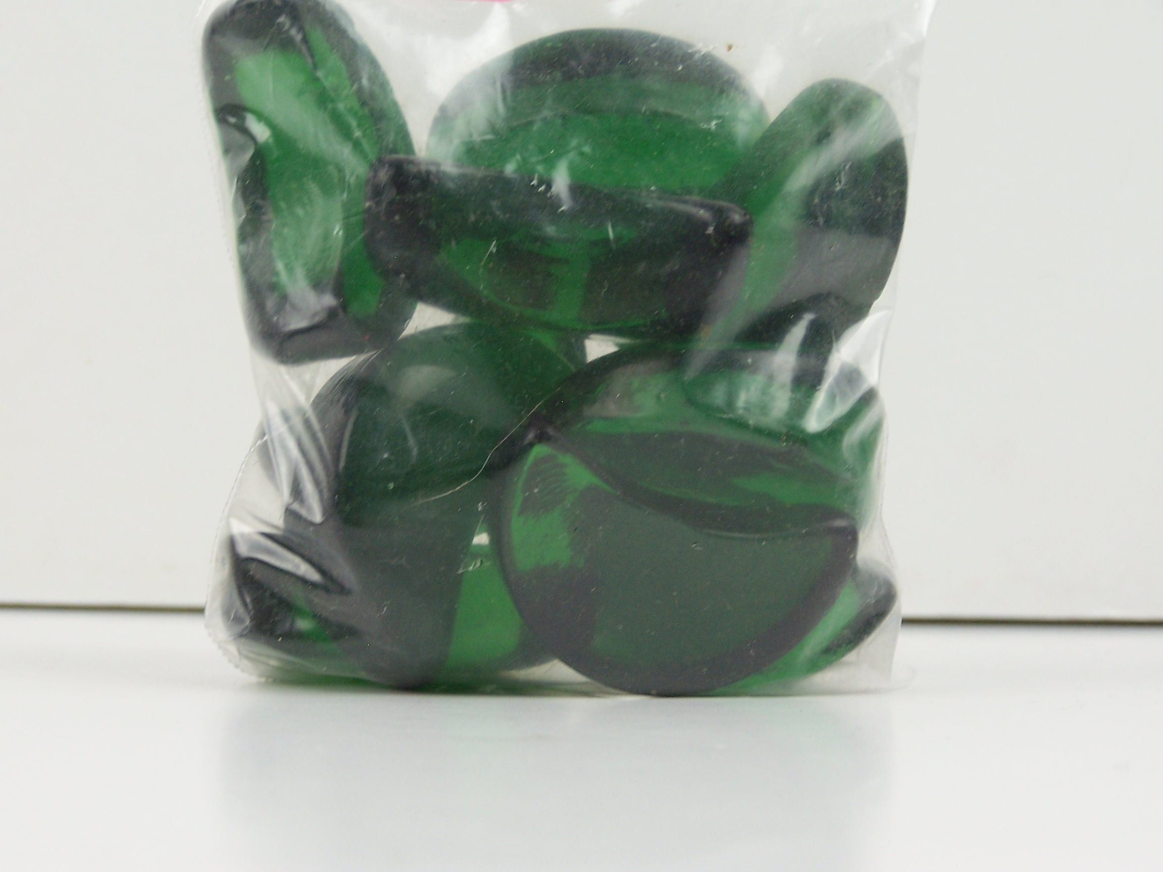 Bag Moon Shaped Color Glass Gems Pebbles Stones Flat Marbles for Vase ...