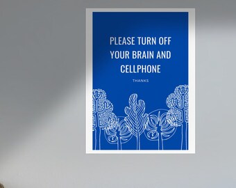 Please Turn off Your Cell Phone Thank You Cell (Download Now) - Etsy