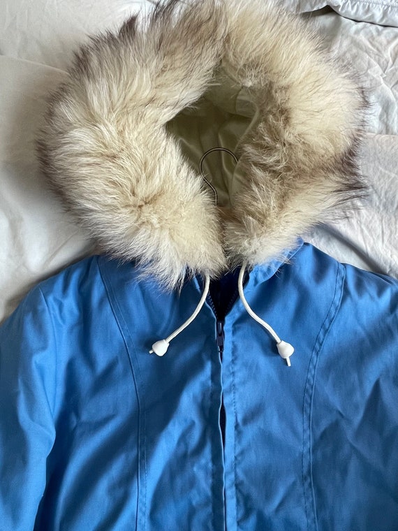 80's Hudson's Bay Parka | Snowflake | Deep Blue | Mad… - Gem