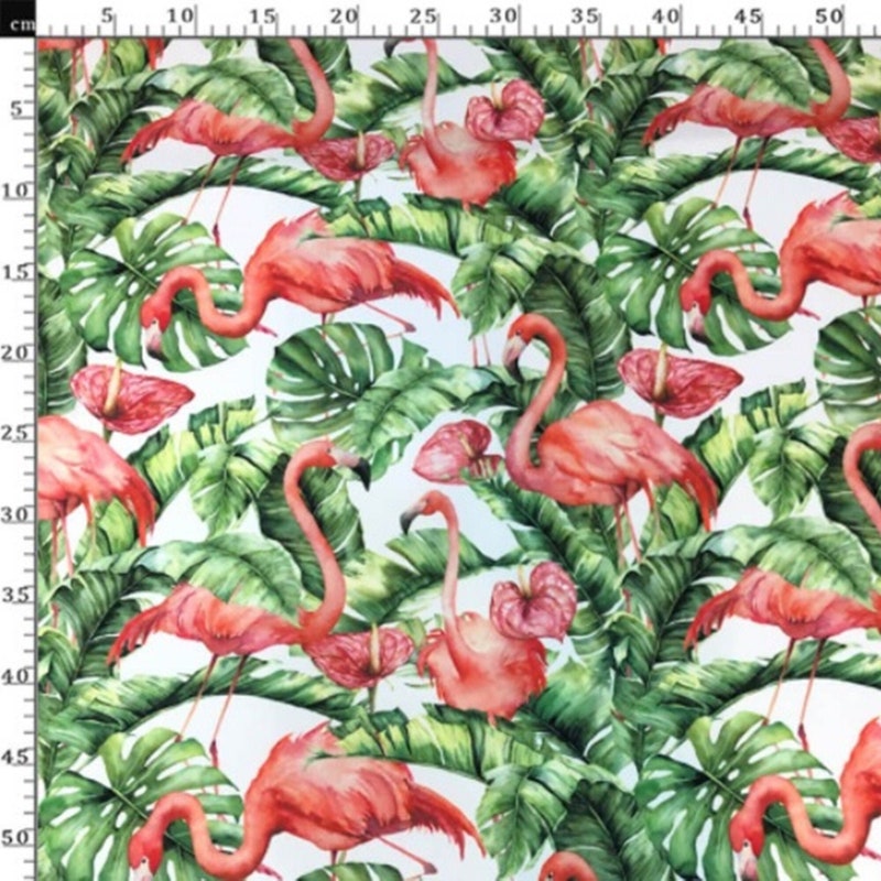Flamingo Fabric - Etsy