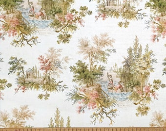 Toile Fabric by the Yard | Etsy