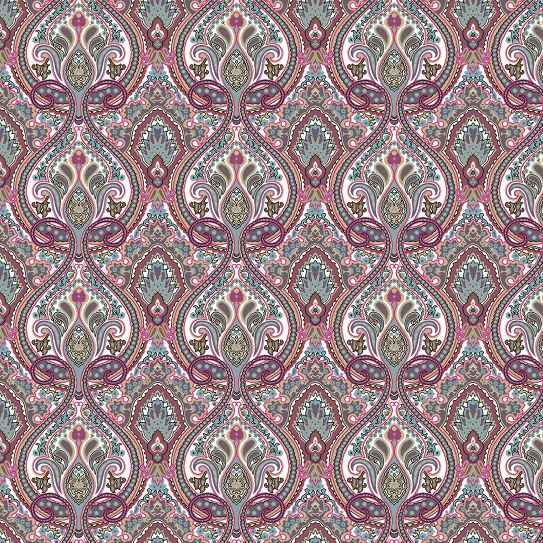 Damask/pink/digital Printed Fabric/ Moroccan Style/ikat/sofa/tablecloth ...