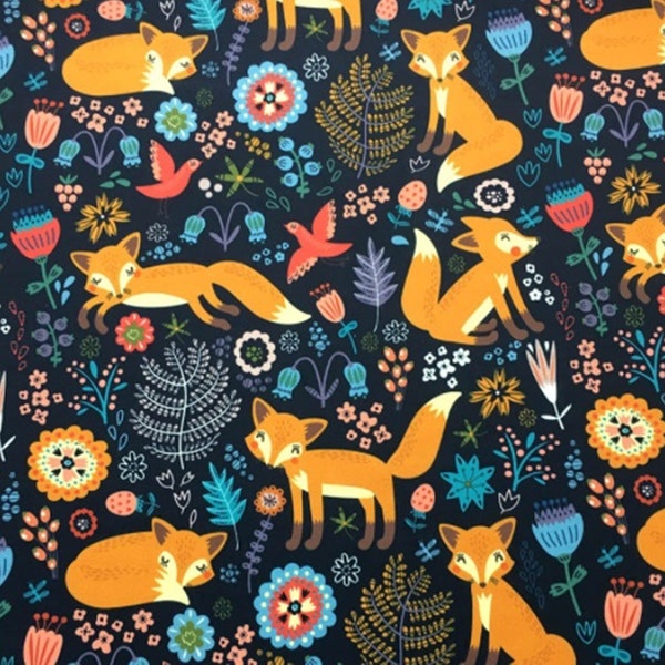 Fox Fabric - Etsy