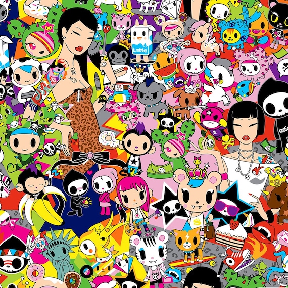 Tokidoki Cartoon Characters/pop | Etsy