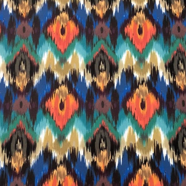 Orange Ikat Fabric - Etsy