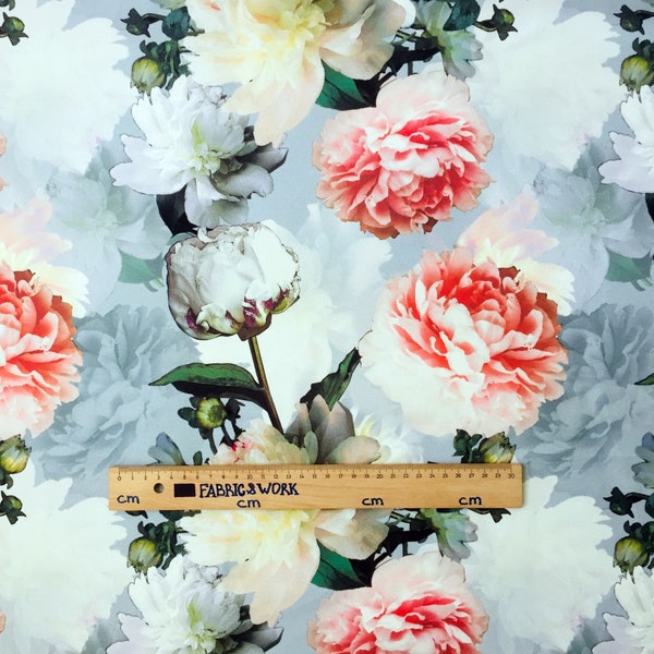 Peony Fabric - Etsy
