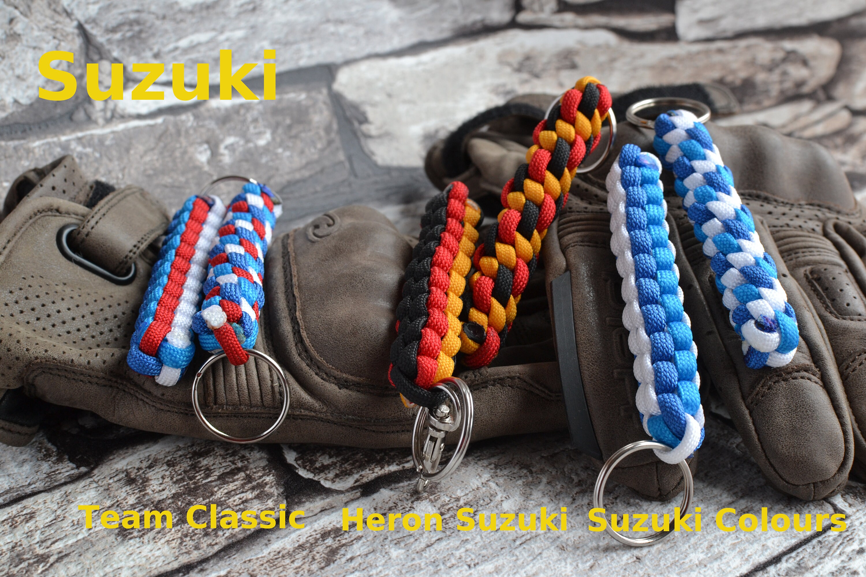 Paracord Motorcycle Keyrings Hand Made to Order Inc.bmw, Ducati,honda ...