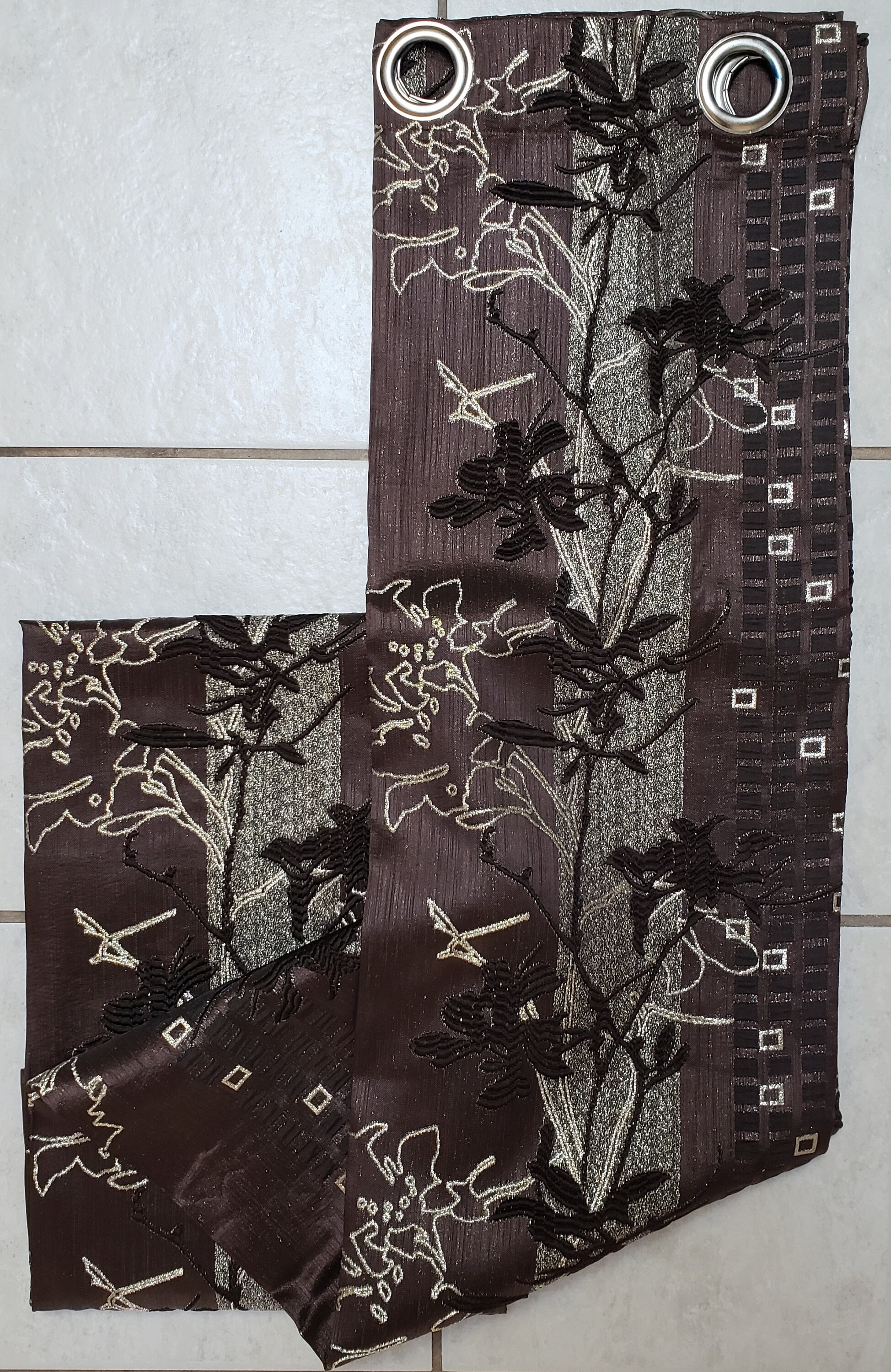 Grommets Curtains Drapery High Ceiling Curtain - Etsy.de