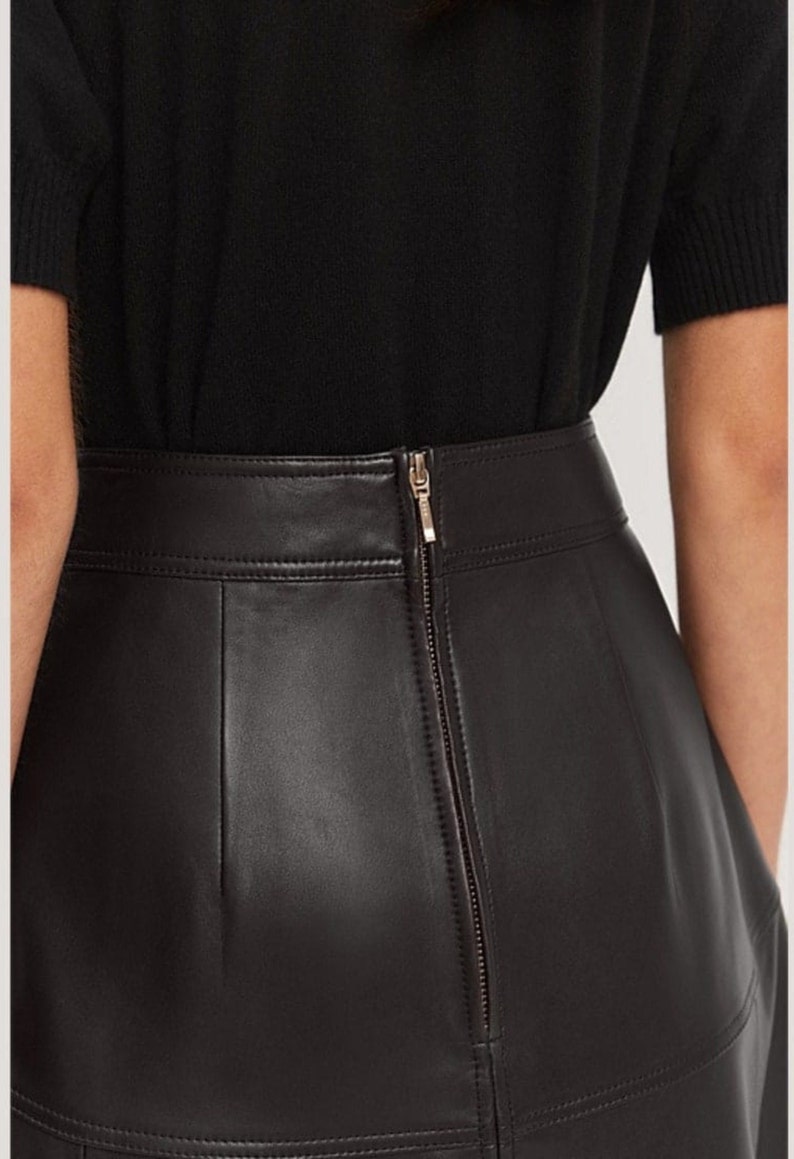Customized Women's Lambskin Leather Skirt , Leather Skirt , Women's ...