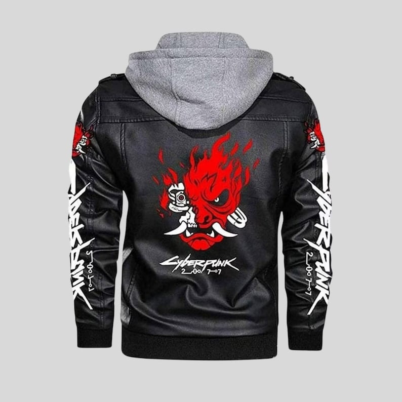 Premium Cyberpunk 2077 Samurai Gaming Leather Jacket Gift for - Etsy ...