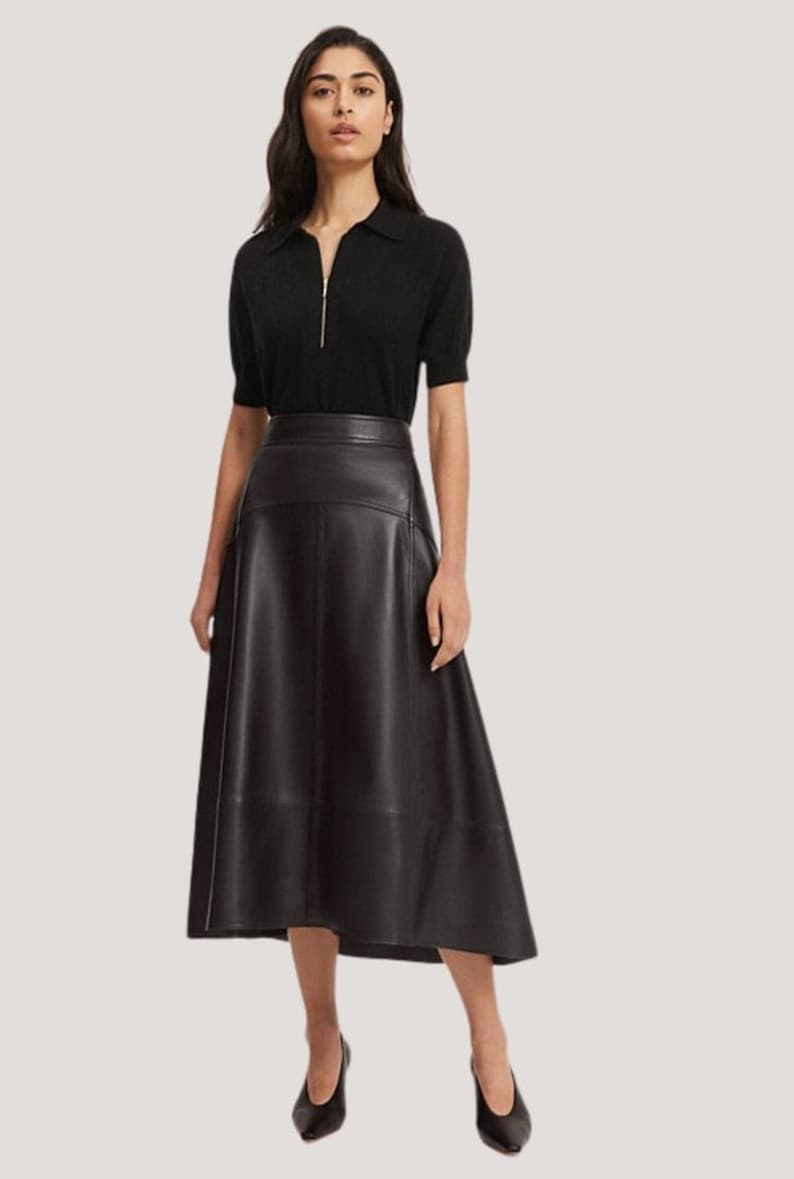 Customized Women's Lambskin Leather Skirt , Leather Skirt , Women's ...