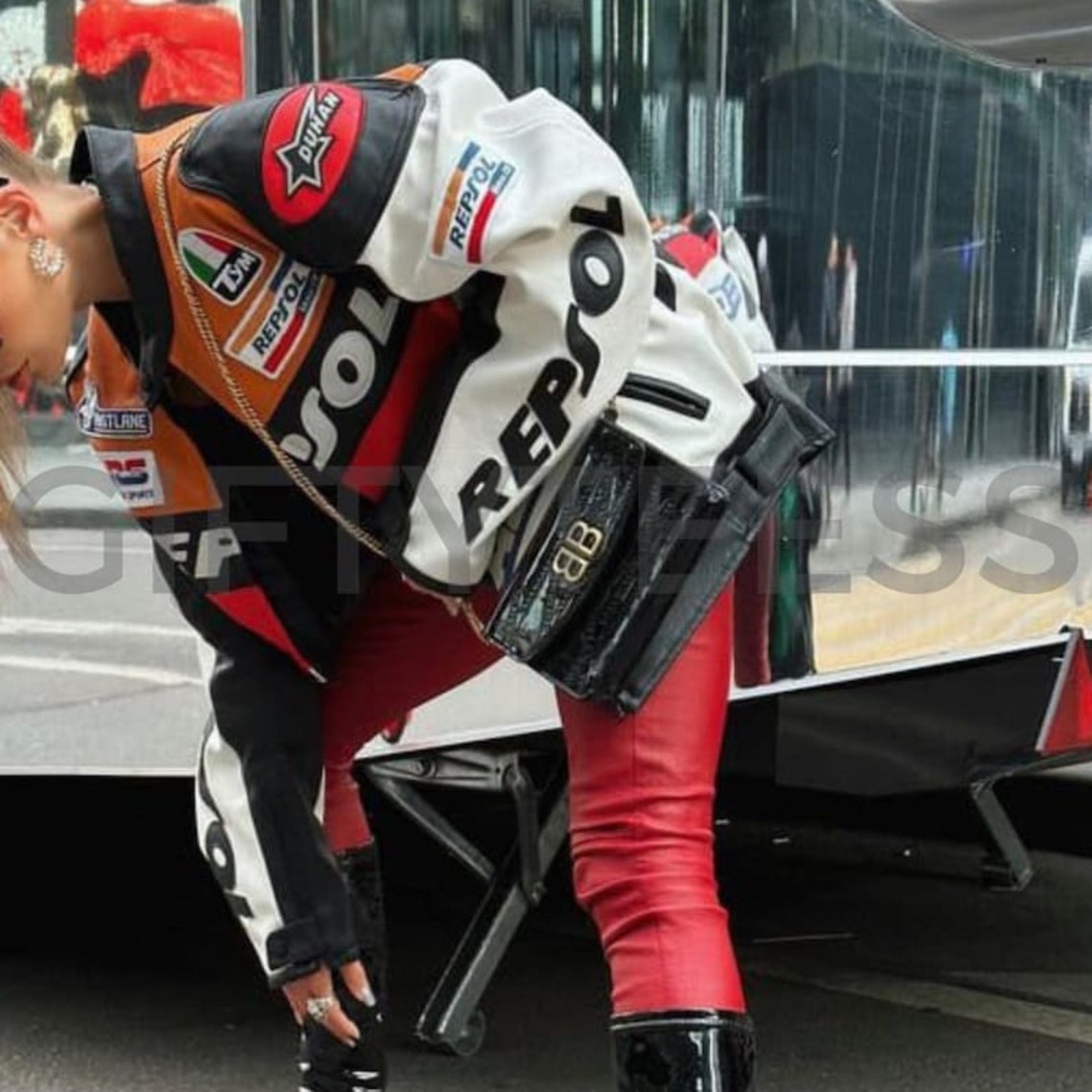 Oversized Retro Jacket, Racer Leather Jacket, Y2K Oversized Leather ...