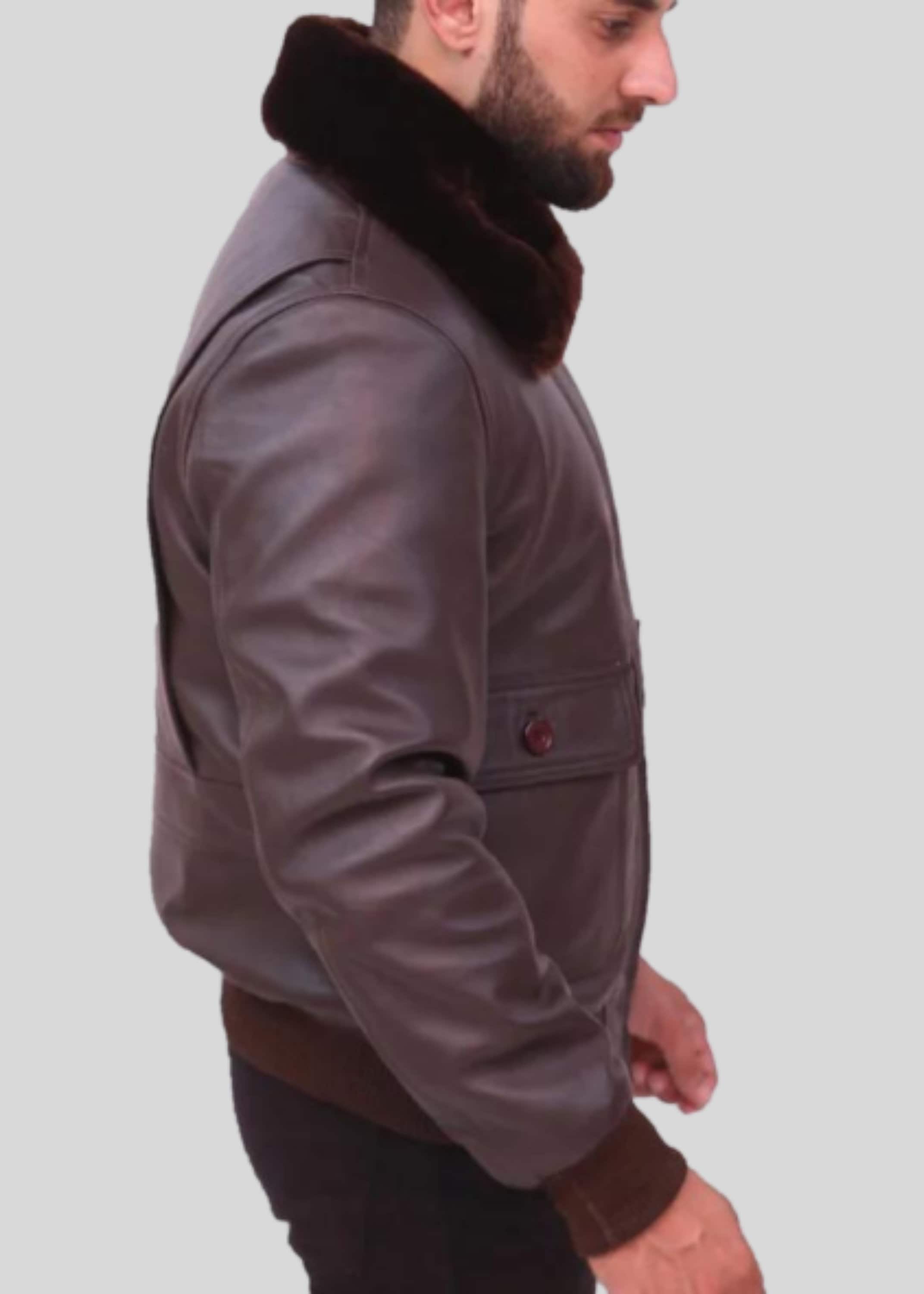 Men's WWII U.S Air Force A2 Leather Flight Bomber Jacket A2 Jacket ...