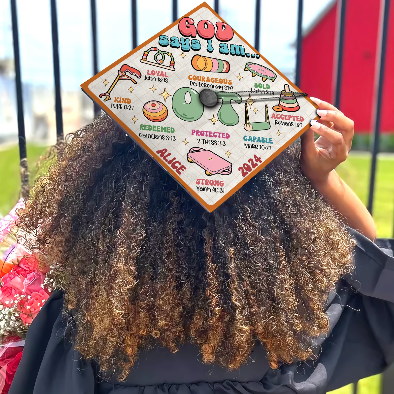 Personalized Occupational Therapy Grad Cap, OT Graduation Cap ...