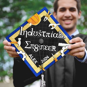 Personalized Engineer Graduation Cap, Industrial Engineer Cap ...