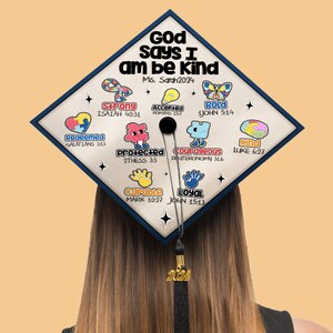Personalized God Says I Am Autism Graduation Cap Topper, Cute Future ...