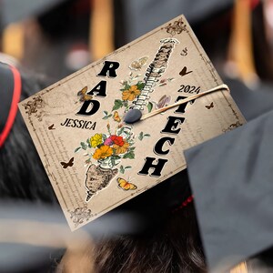 Radiology Technologist Graduation Cap Topper, Personalized Rad Tech ...