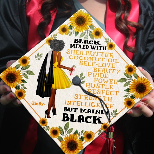 Graduation Cap Topper Black Girl Magic - Etsy
