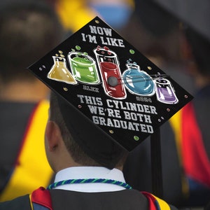 Personalized Biology Science Grad Cap, Custom Biologist Graduation Cap ...